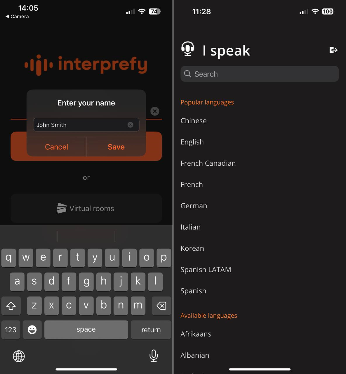User guide for Interprefy Now